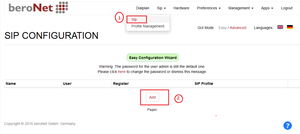 How to configure your beroNet gateway with ConnectViet SIP Trunk